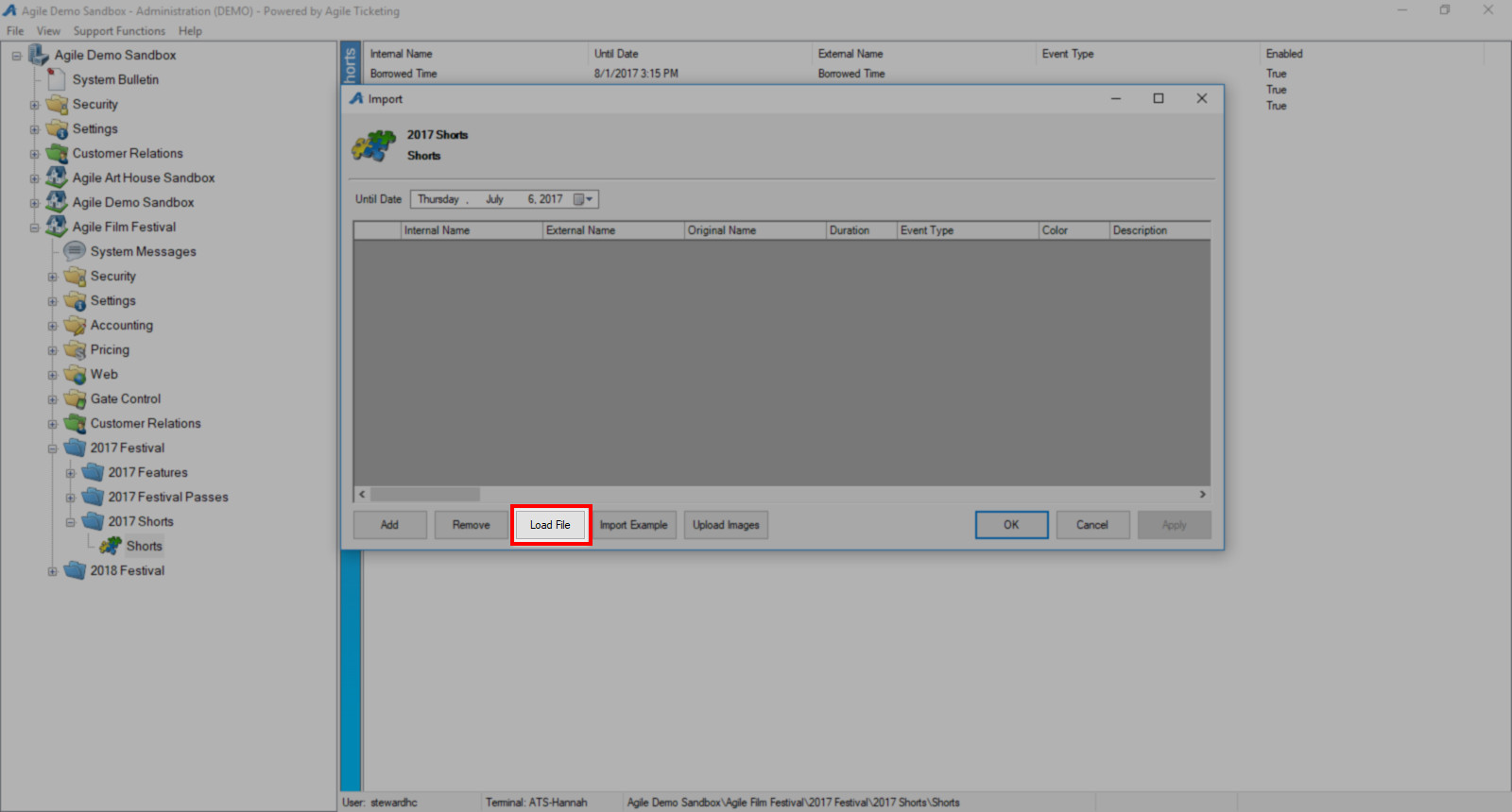 Importing Shorts – Agile Ticketing Knowledge Base